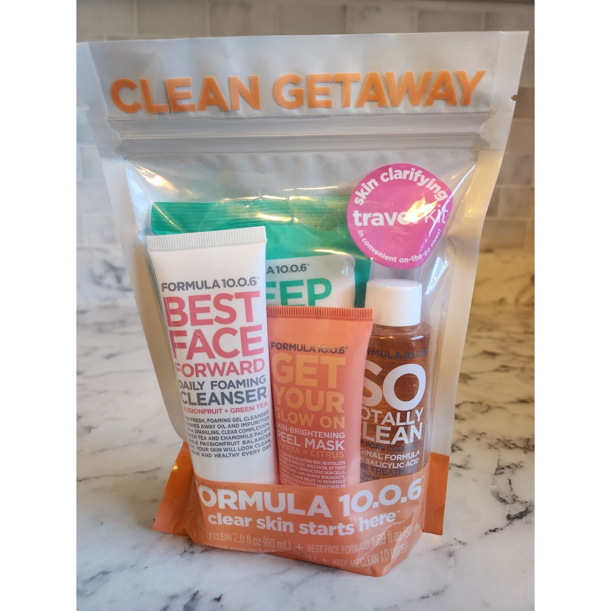 Formula 10.0.6 Clean Getaway Skin Clarifying Travel Kit – PinkLash Beauty